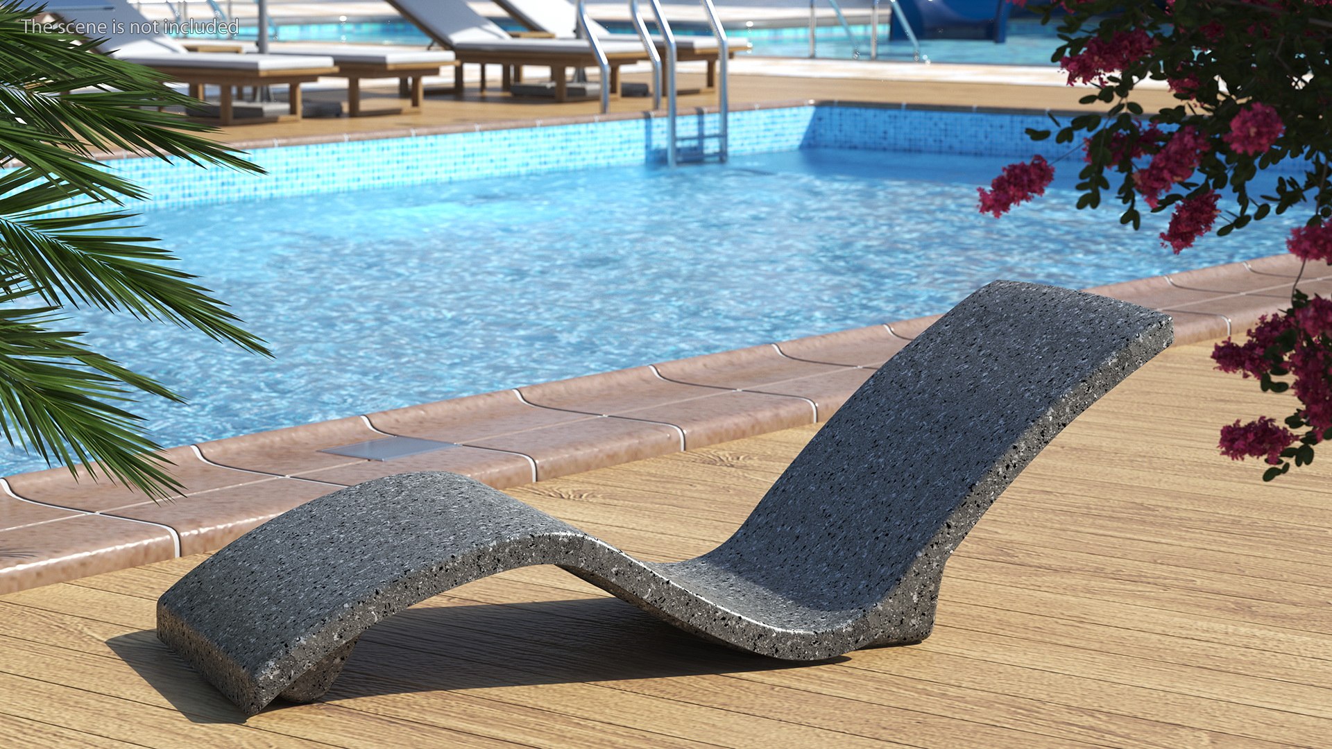 3D Model Destination Lounger For Pool Starry Night - TurboSquid 1951004