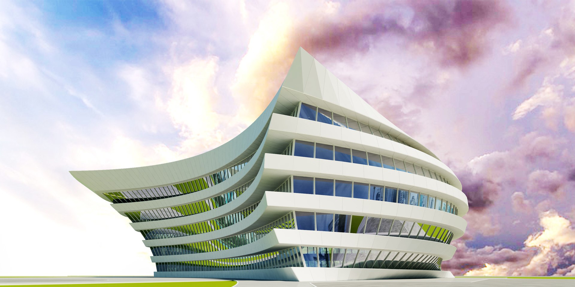 Modern Building 3D Model - TurboSquid 1290357