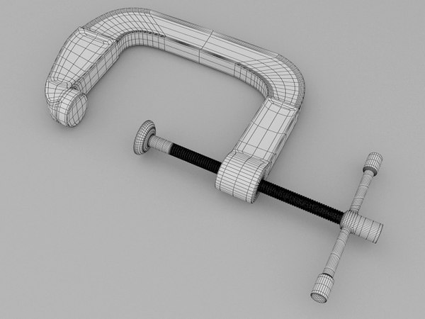 c clamp 3d model