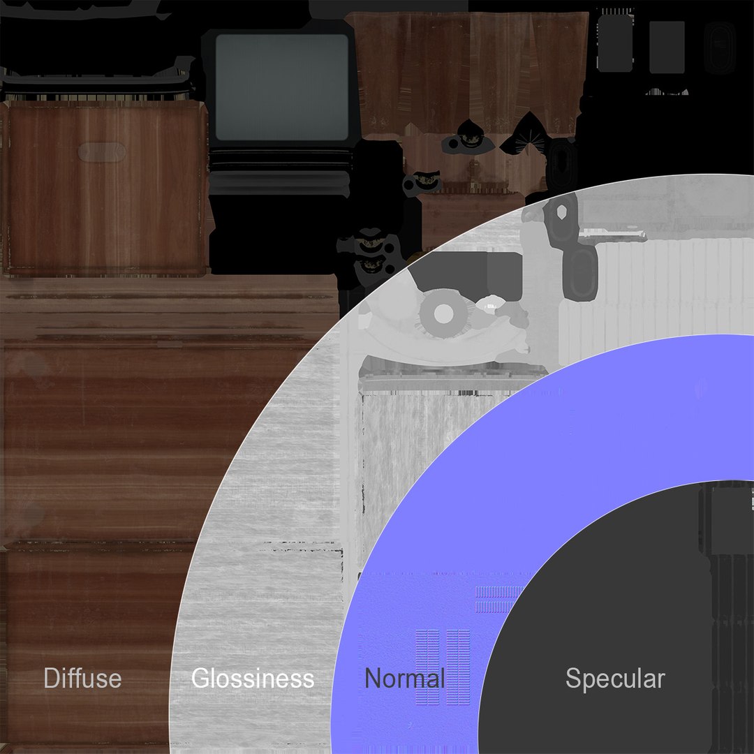 3D Tv Sonya 8K PBR Textures model - TurboSquid 2073310