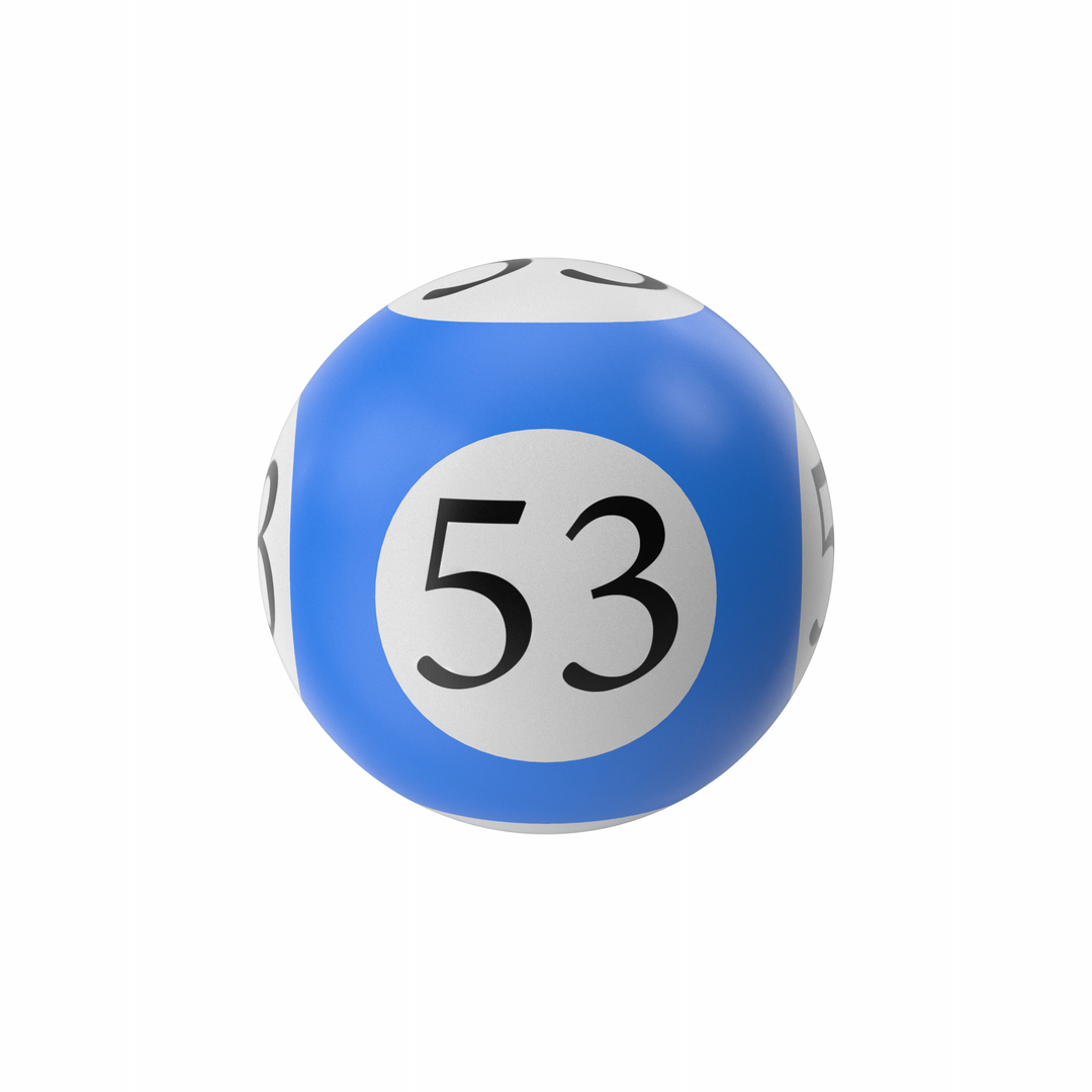 Bingo Ball 53 3D Model - TurboSquid 2415502