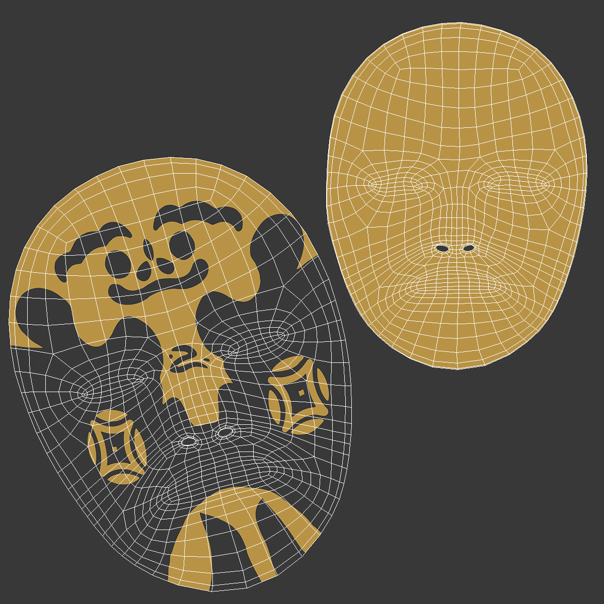 Chinese mask model - TurboSquid 1303230