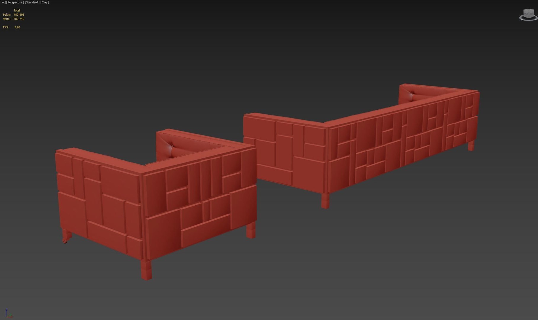 Mal Sofa-Club Chair model - TurboSquid 2182309