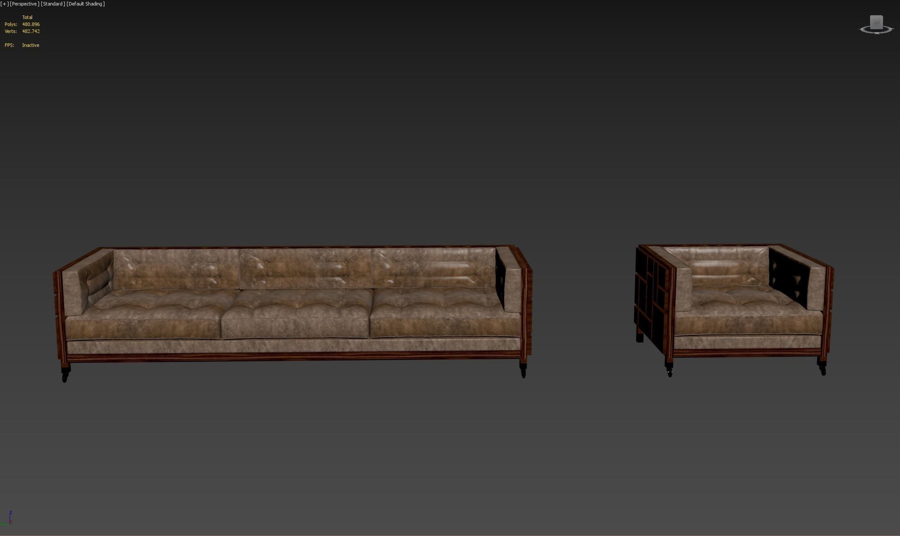 Mal Sofa-Club Chair model - TurboSquid 2182309