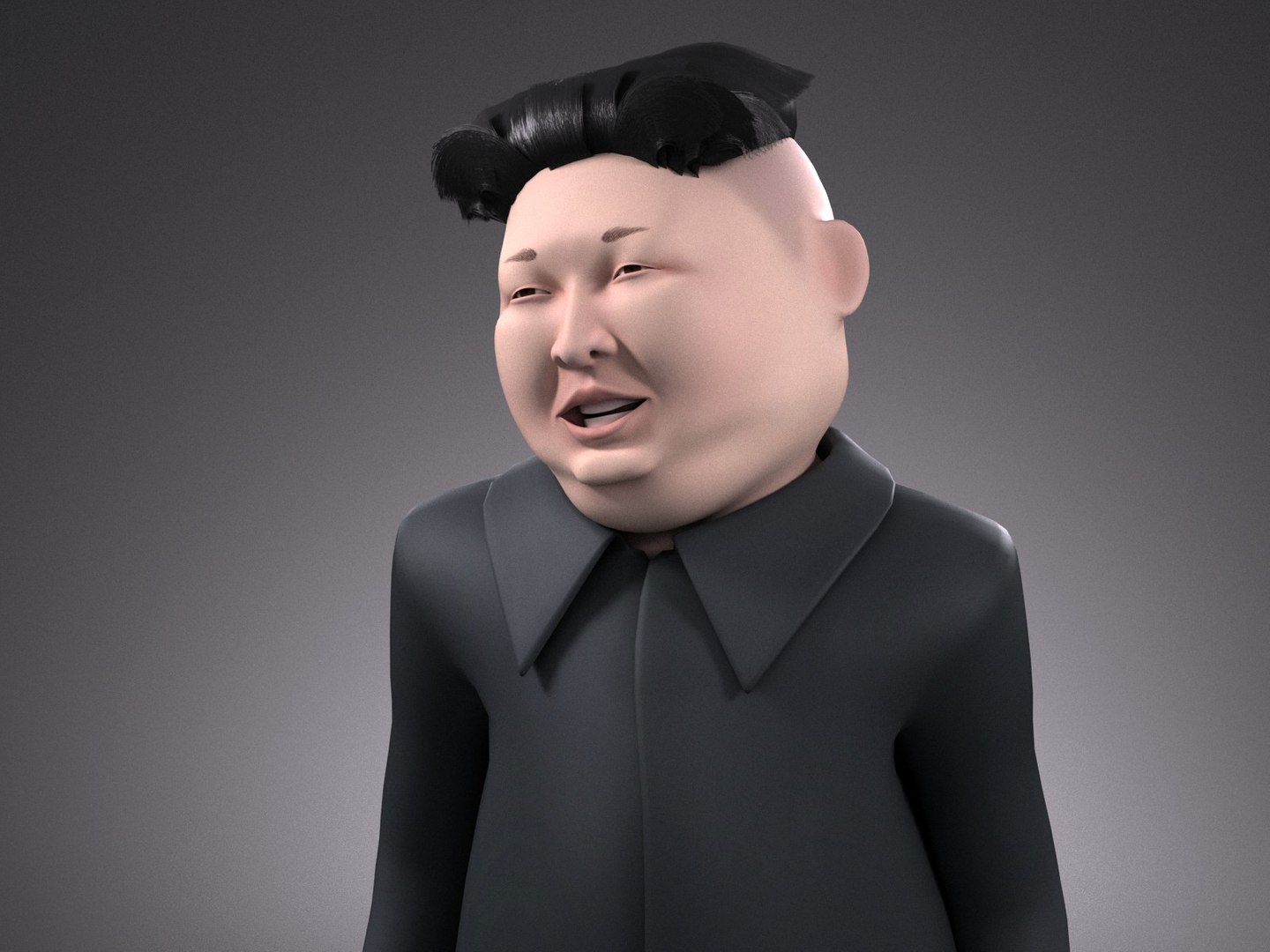 Kim Dzong Cartoon 3D Model - TurboSquid 1254258