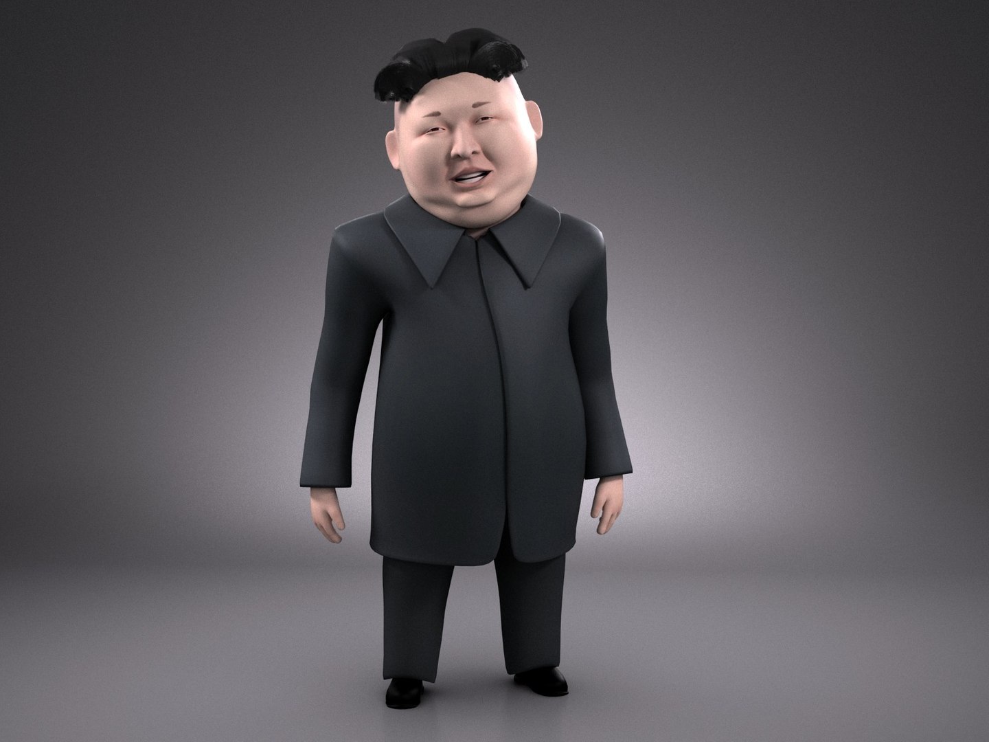 Kim Dzong Cartoon 3D Model - TurboSquid 1254258