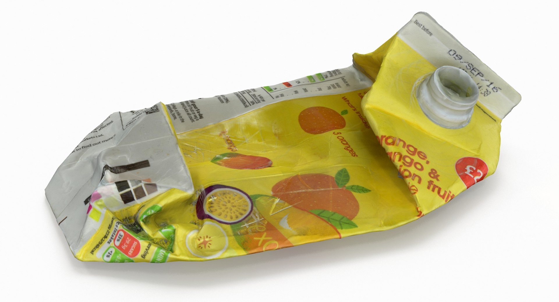 3D Trash Juice Carton - TurboSquid 1190247