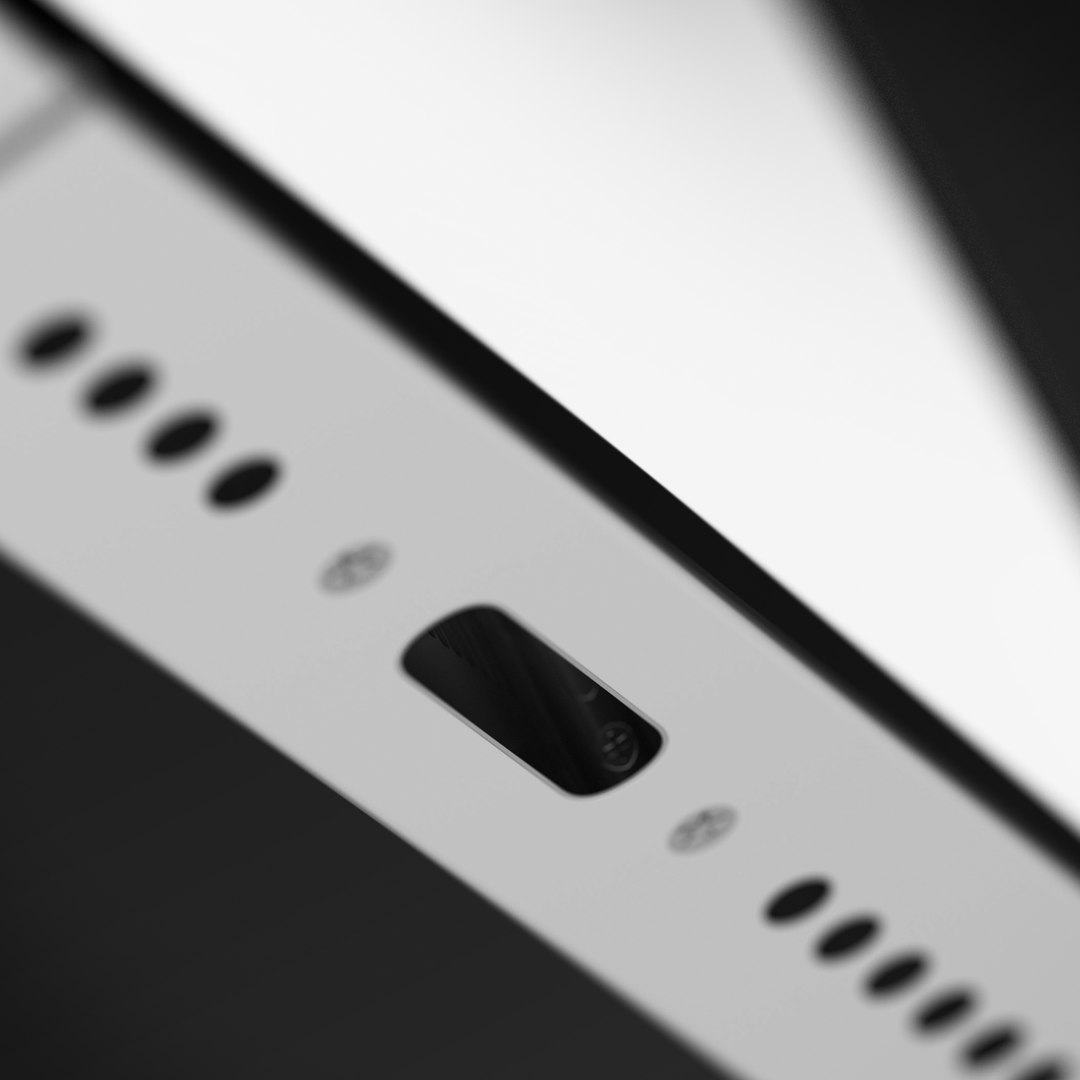3D IPhone 14 Pro Max Silver Low-poly PBR - TurboSquid 1970177