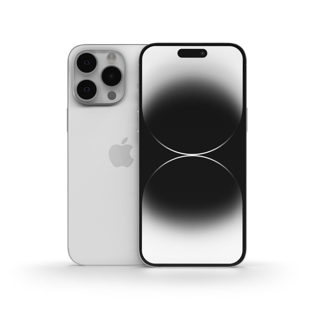 3D IPhone 14 Pro Max Silver Low-poly PBR - TurboSquid 1970177