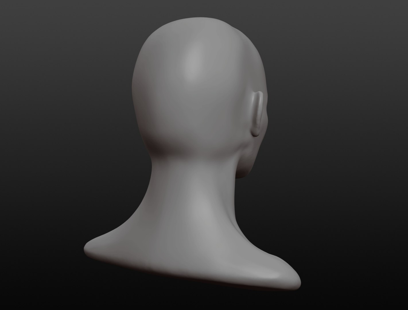 Female Head Base Mesh 3D Model - TurboSquid 1625906
