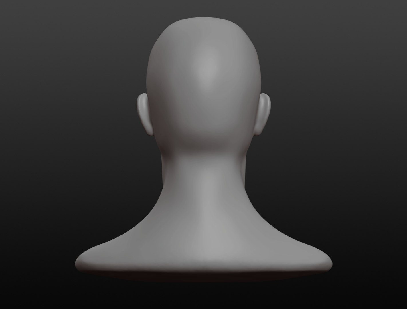 Female Head Base Mesh 3D Model - TurboSquid 1625906