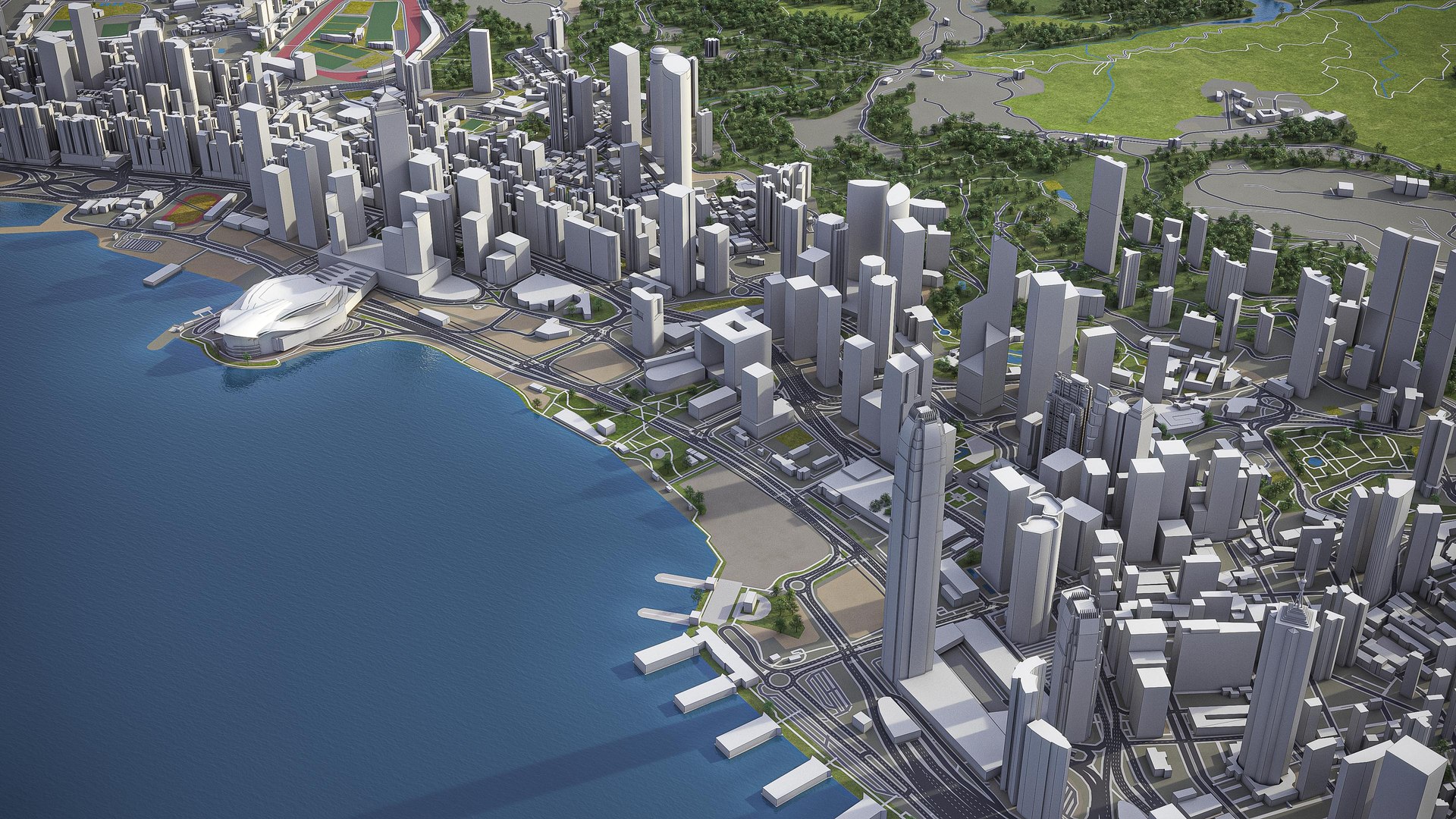 Hong Kong 3D Model - TurboSquid 1334433