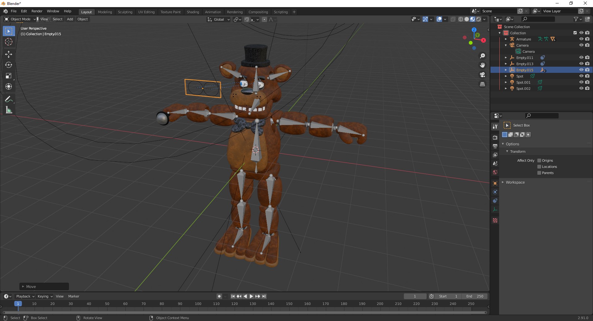 Fnaf Freddy Fazbear model - TurboSquid 2099576