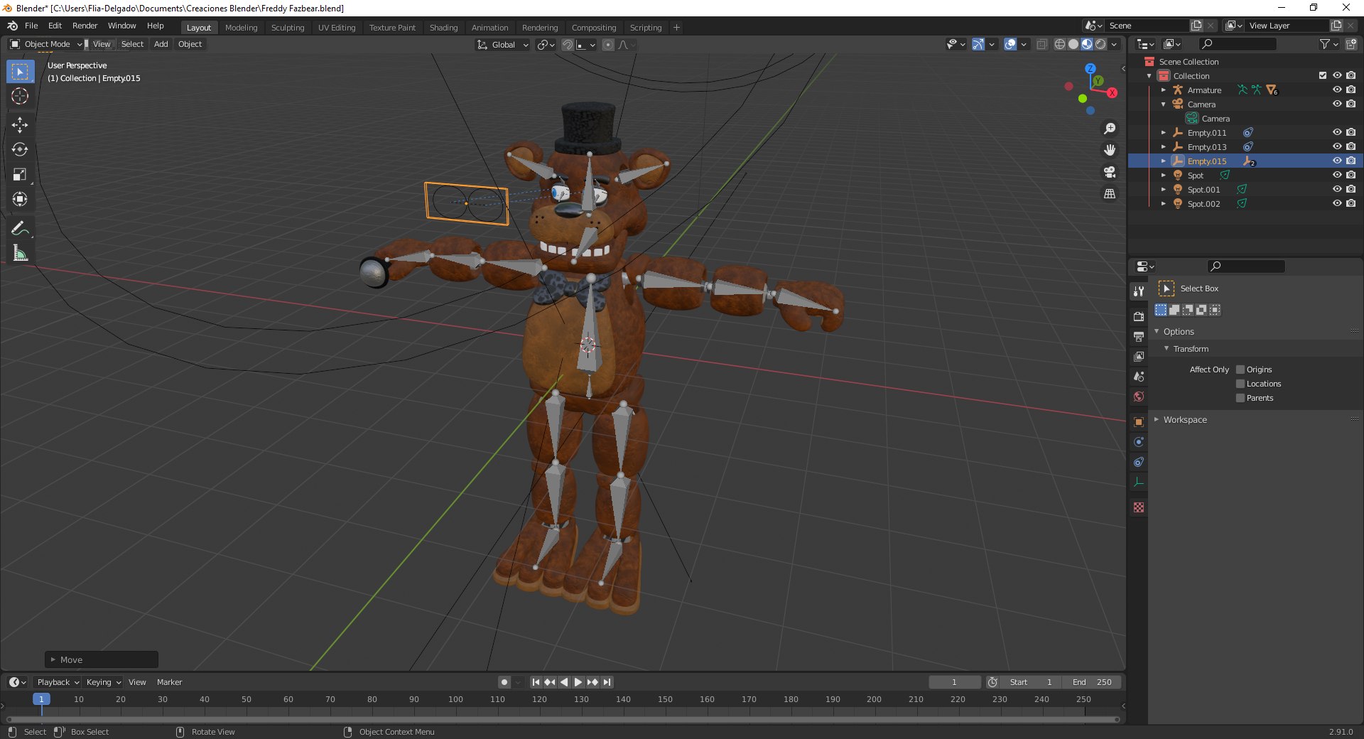 Fnaf Freddy Fazbear model - TurboSquid 2099576