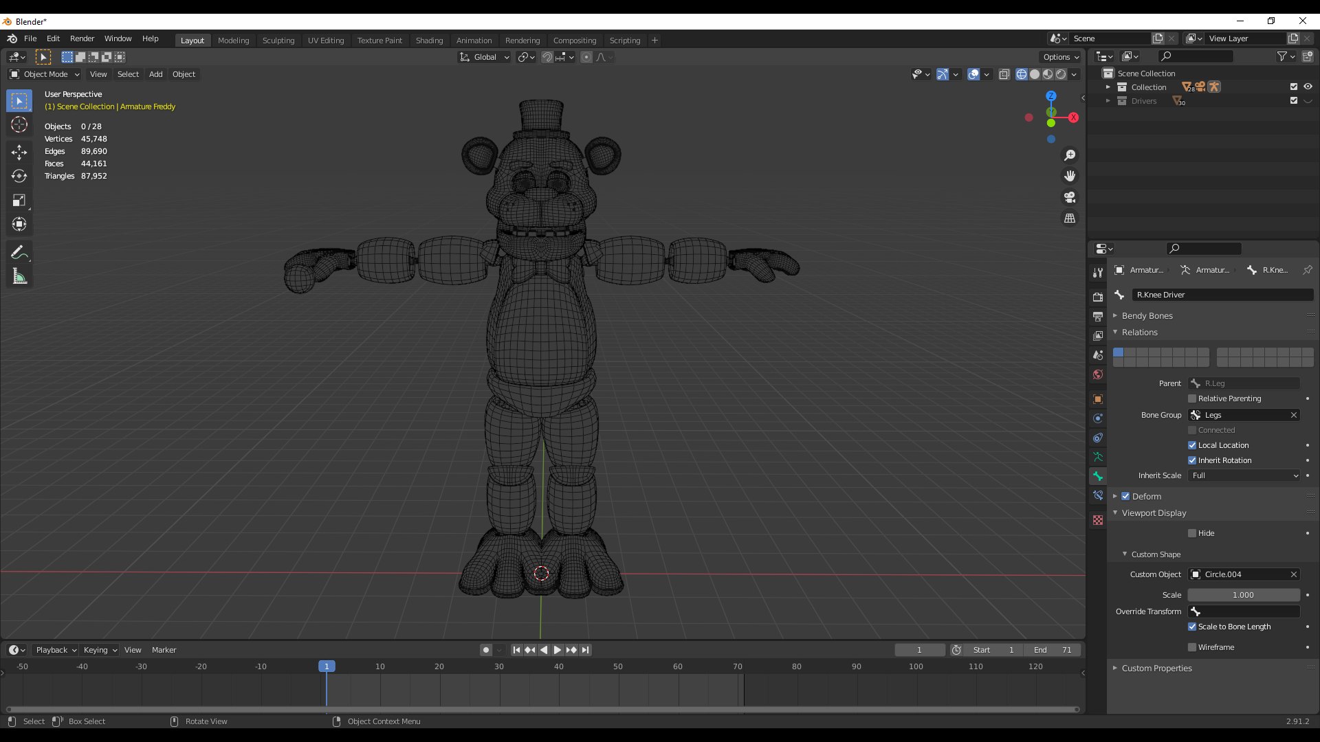 Fnaf Freddy Fazbear Model - TurboSquid 2099576