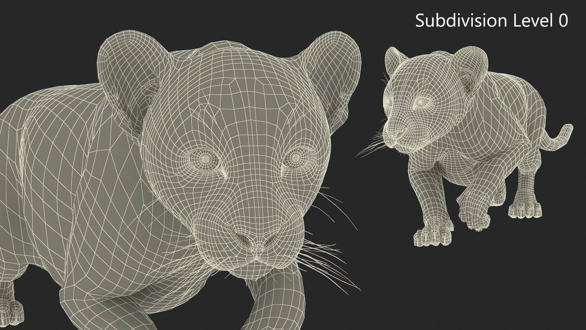 Leopard Cub Sneaking Pose 3D Model - TurboSquid 2335564