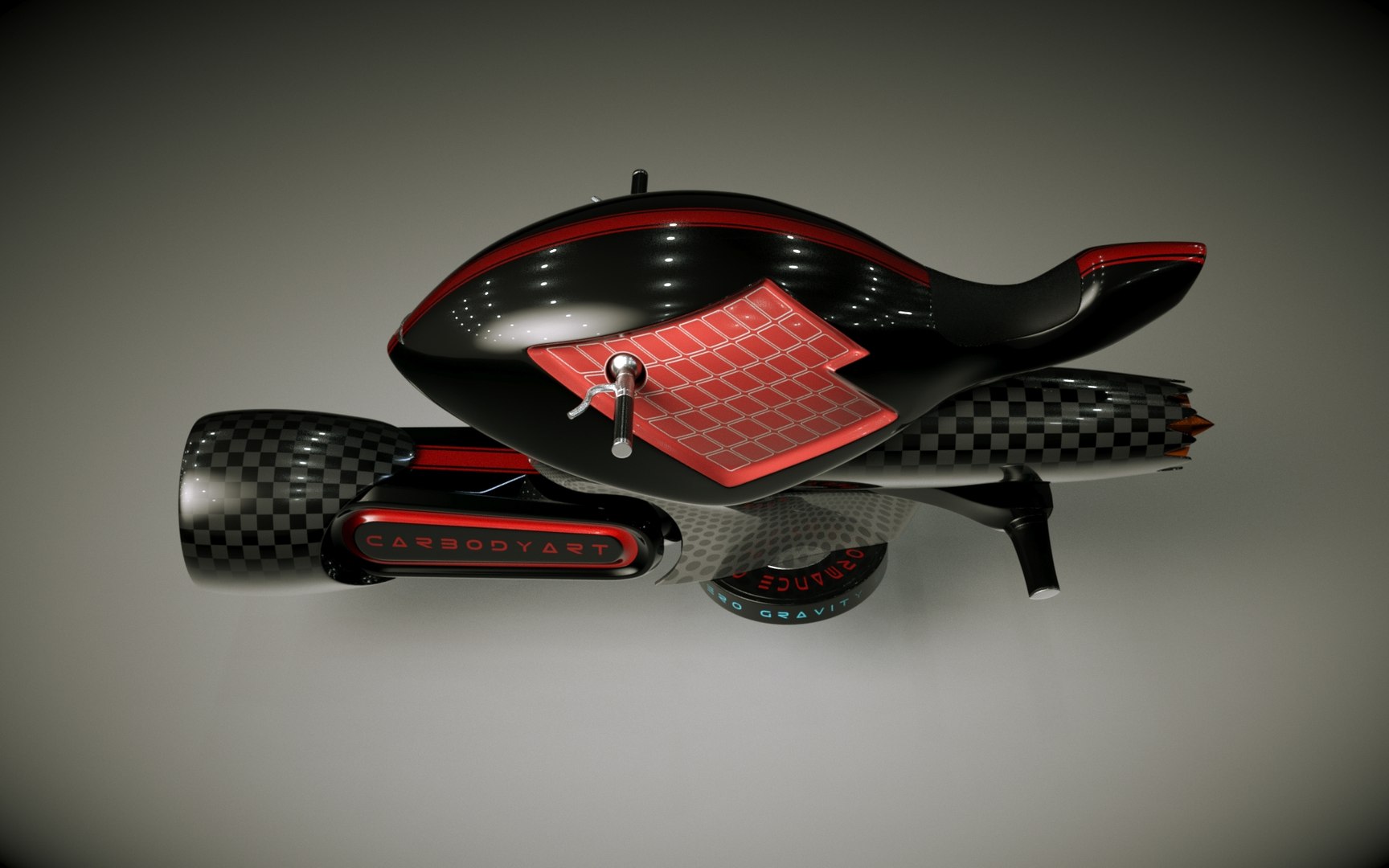 3d Hover Bike Model
