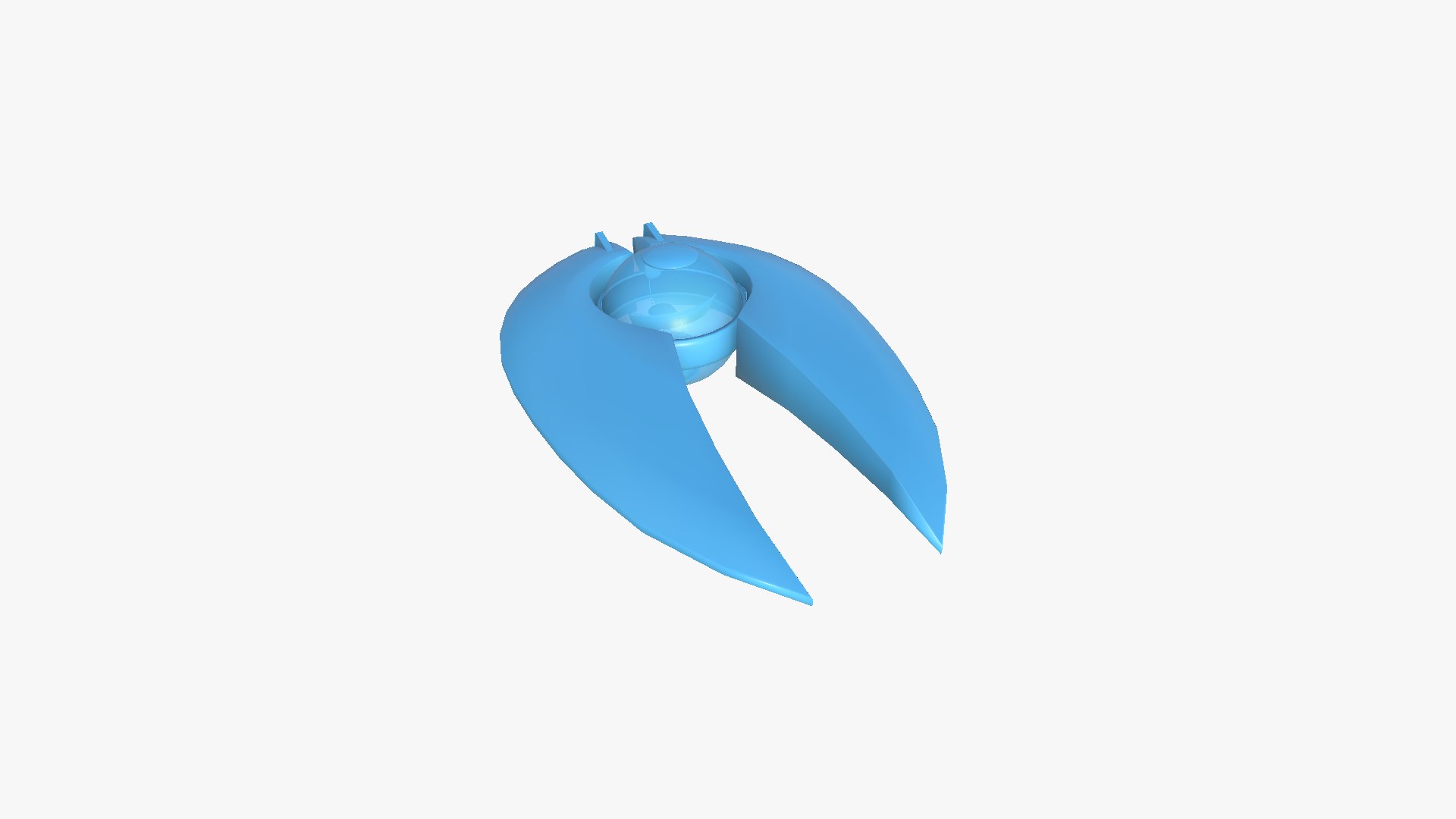 Alien Spaceship UFO I04 Purple Blue - Sci Fi Spacecraft Design 3D Model ...