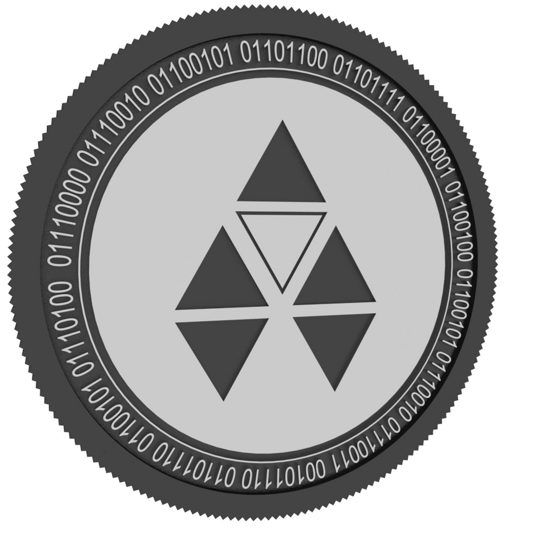 3D model adelphoi black coin - TurboSquid 1593453