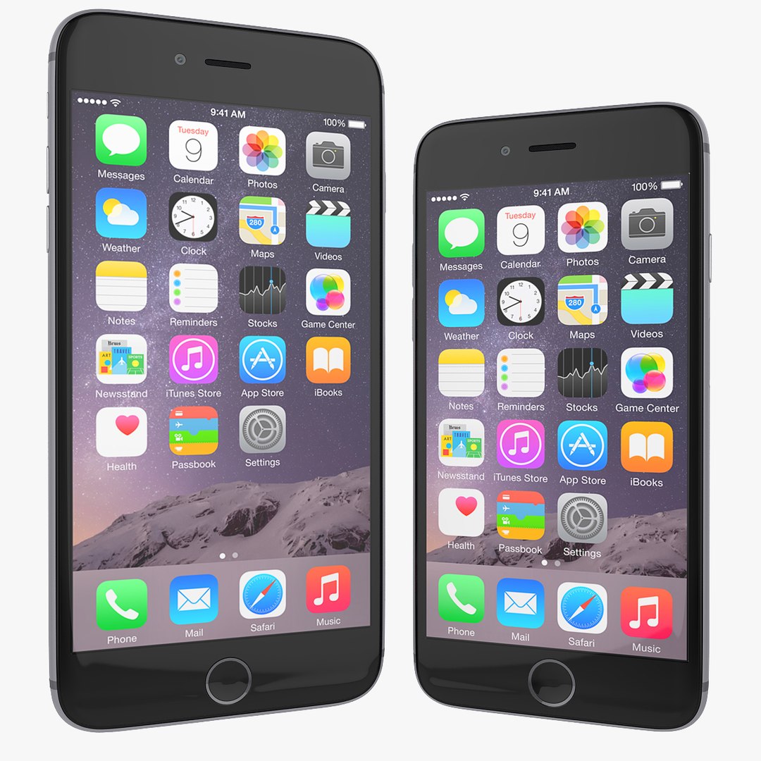 apple iphone 6 smartphone 3d max