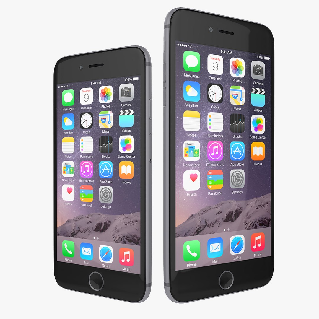 apple iphone 6 smartphone 3d max