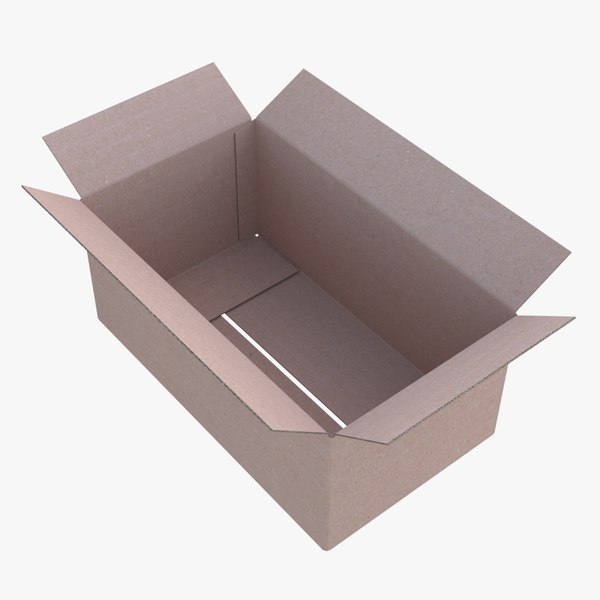 3D cardboard box - TurboSquid 1669859
