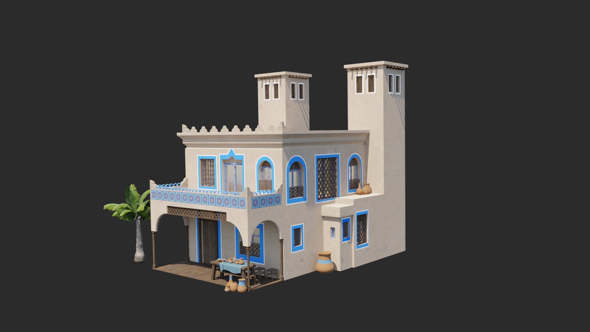 Ancient Arabic House 01 3D - TurboSquid 2247070