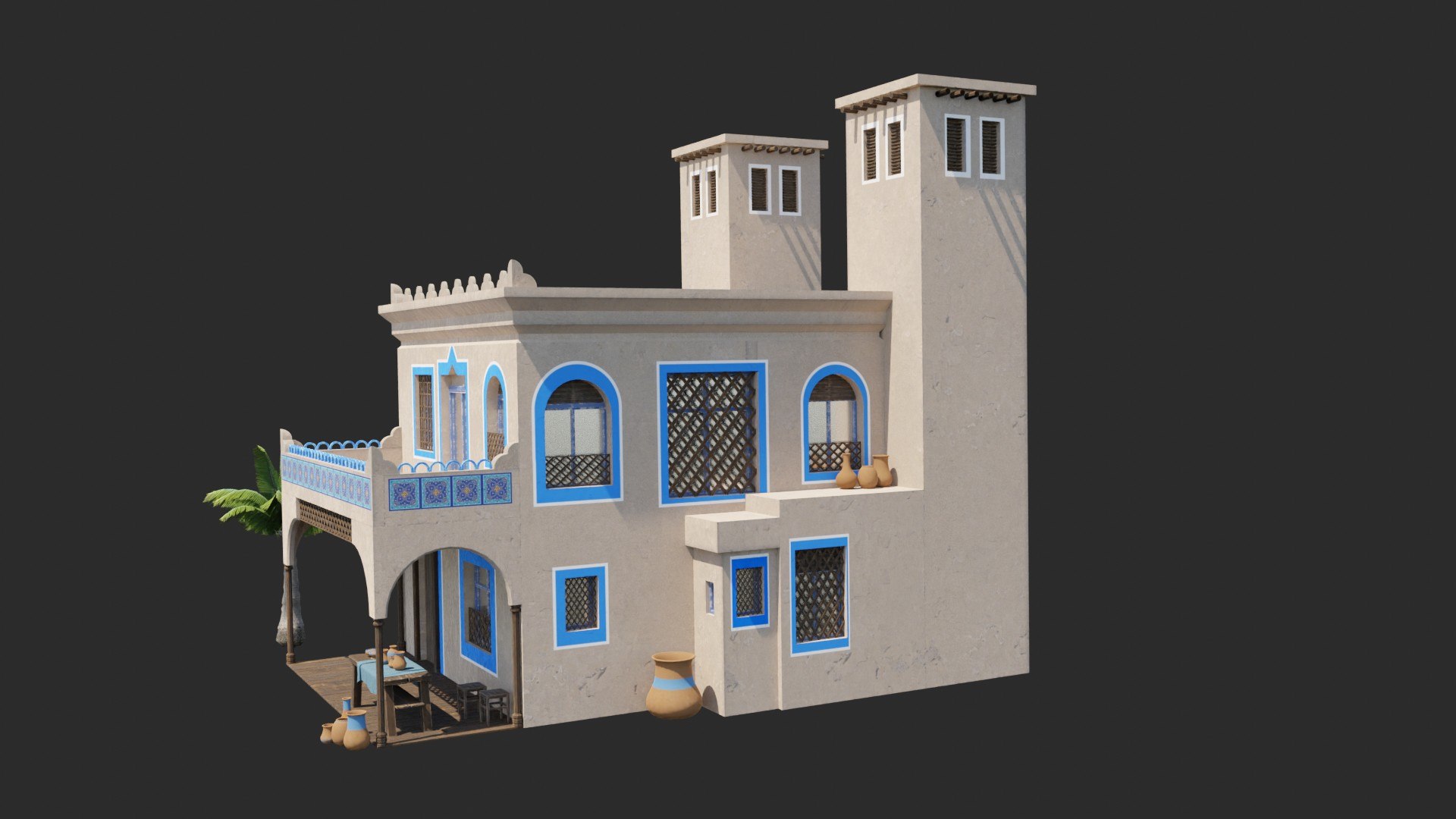 Ancient Arabic House 01 3D - TurboSquid 2247070