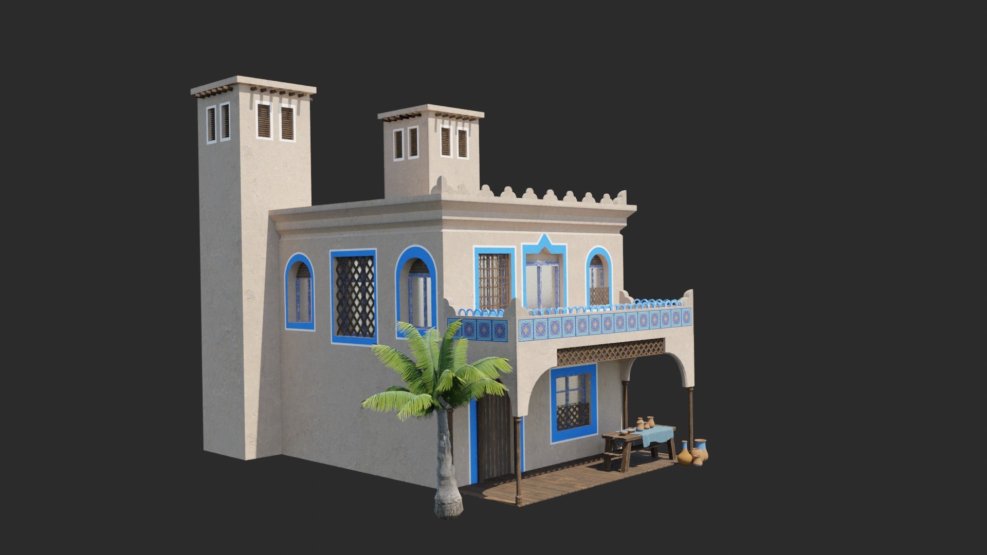 Ancient Arabic House 01 3D - TurboSquid 2247070