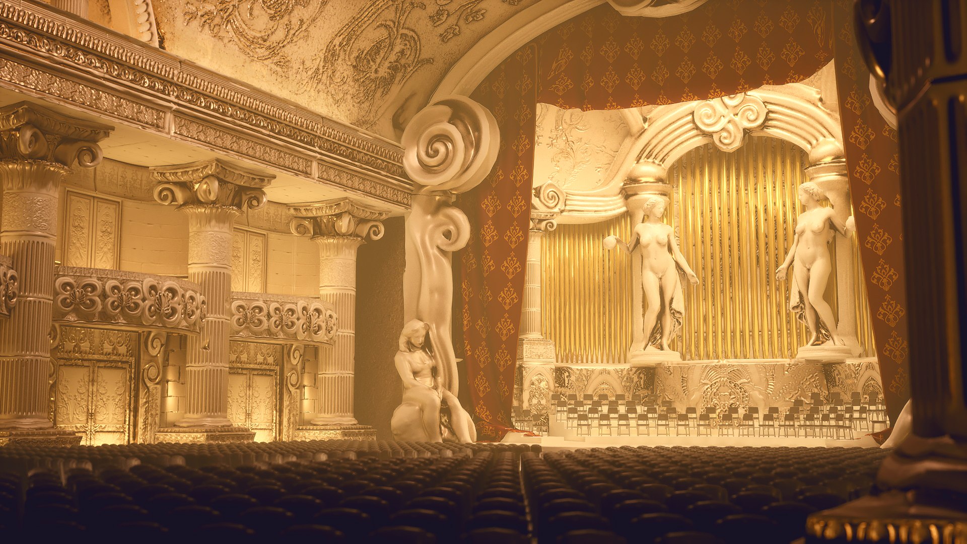 UE5 Symphony Hall Low Polygon Set 3D Model - TurboSquid 2305744