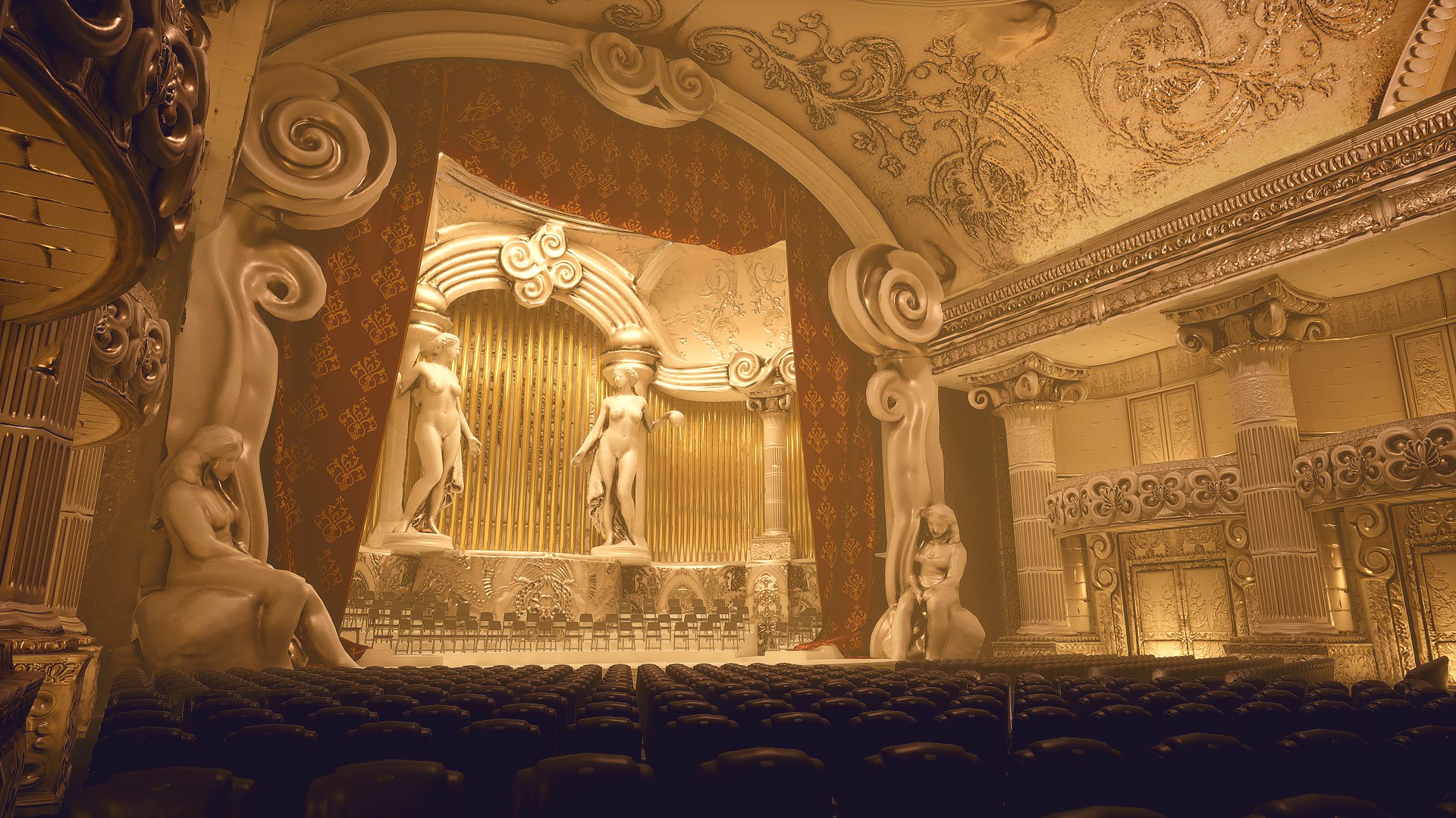 UE5 Symphony Hall Low Polygon Set 3D Model - TurboSquid 2305744