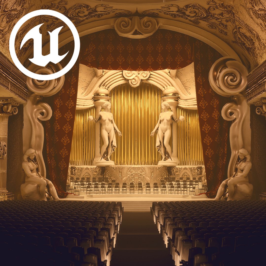 UE5 Symphony Hall Low Polygon Set 3D Model - TurboSquid 2305744