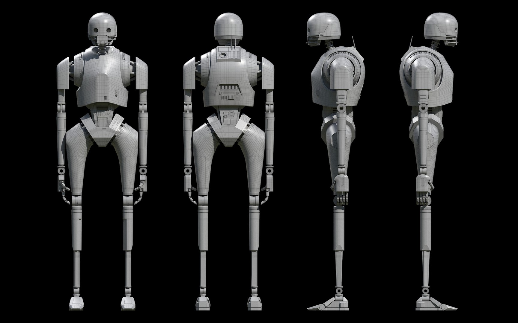 3D K-2SO Star Wars Model - TurboSquid 2198003
