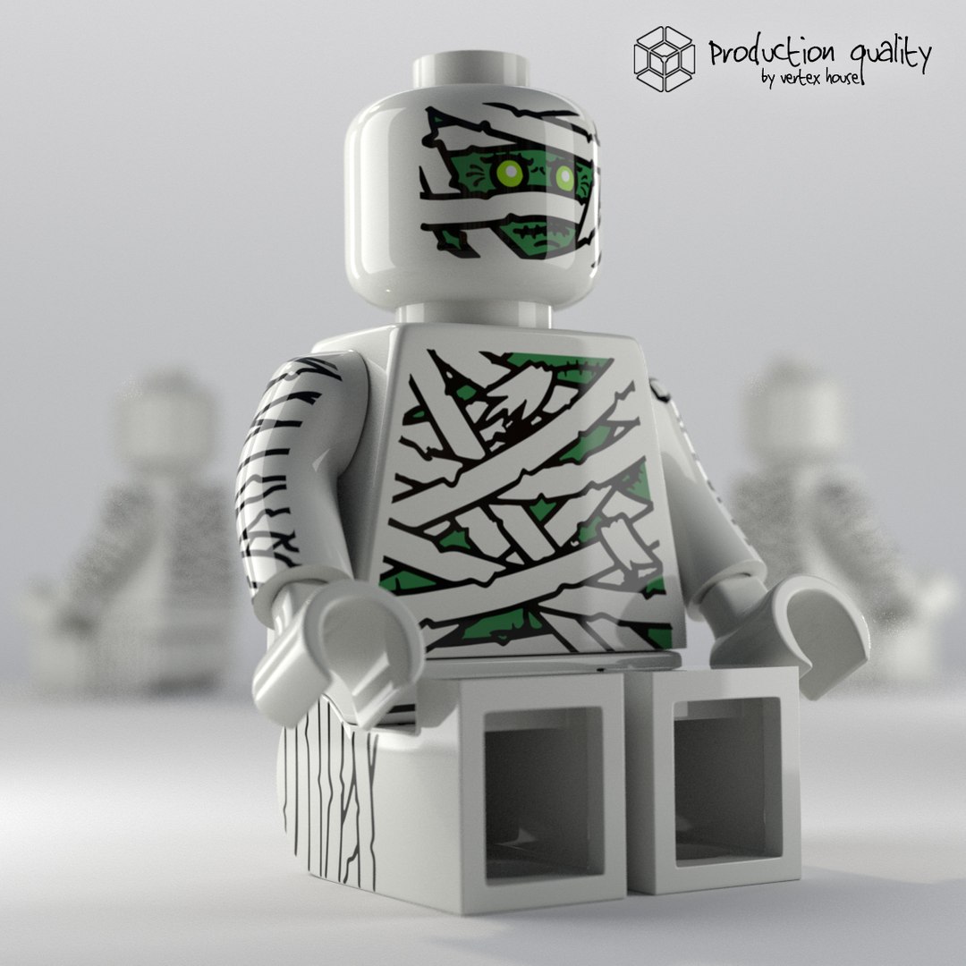3d Max Lego Mummy Figure
