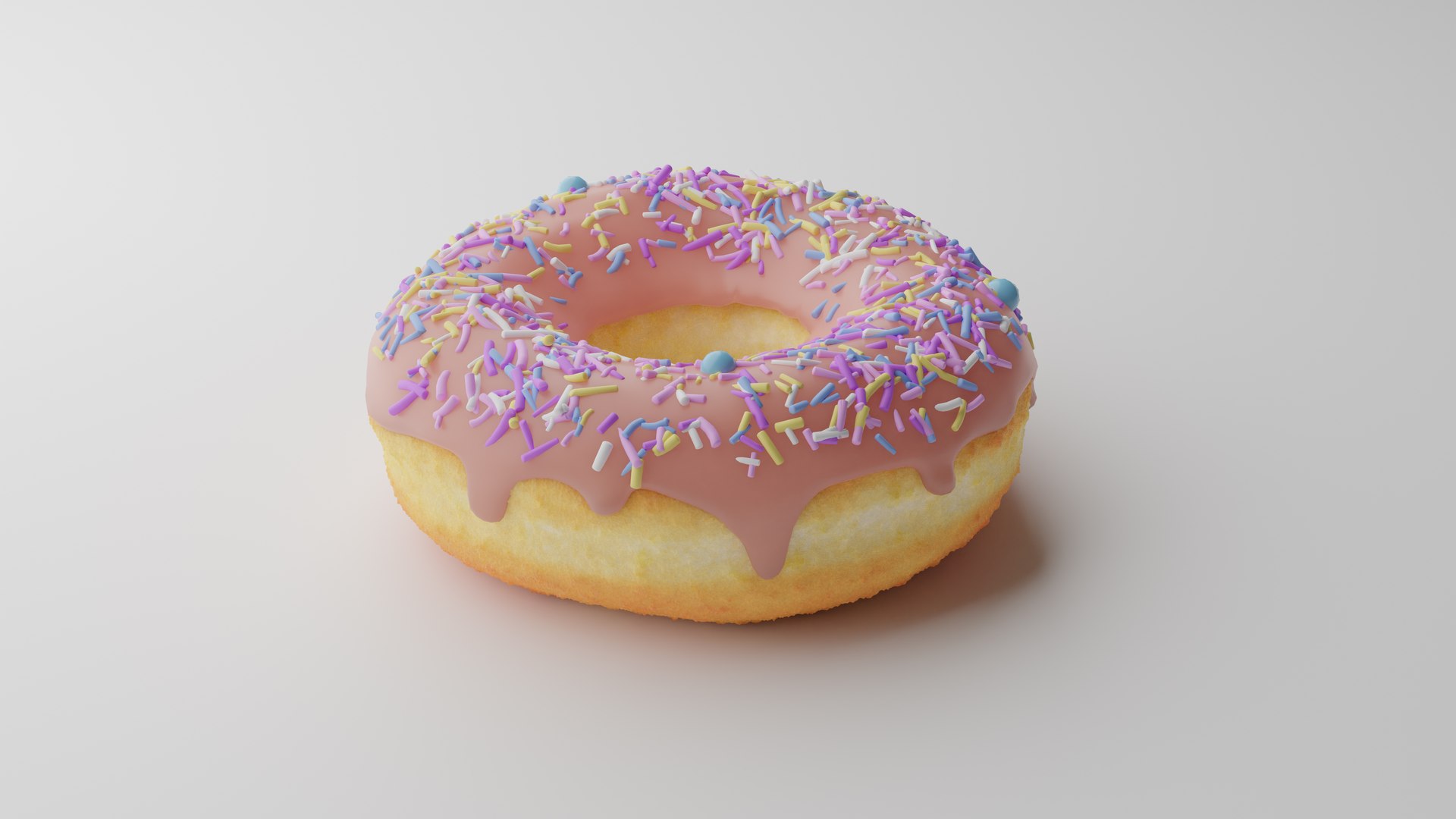 3D Donut Illustration Rendering - TurboSquid 1536951
