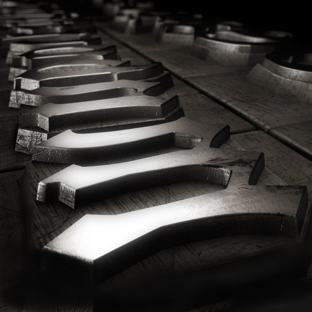 Gutenberg Fonts 3d Max