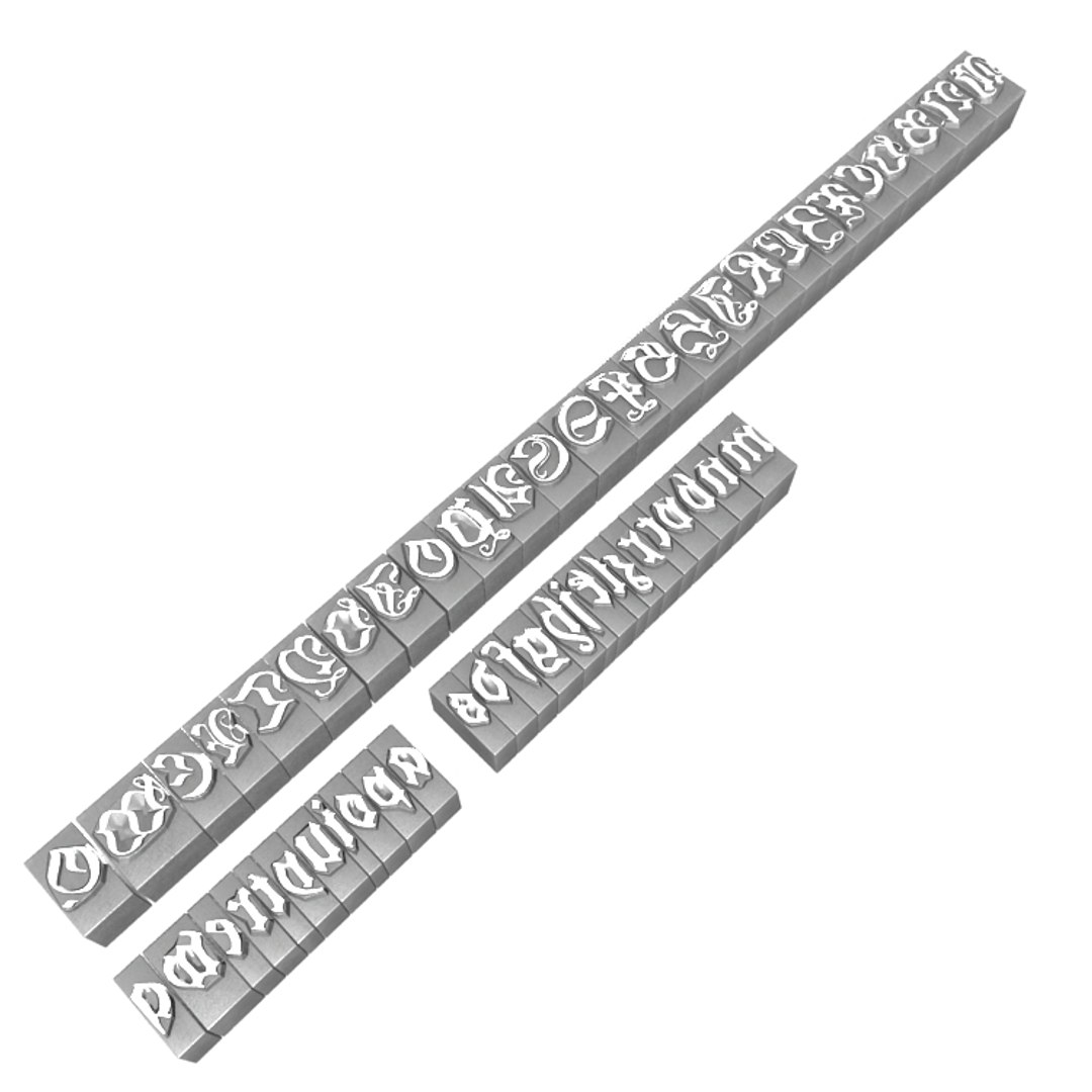 Gutenberg Fonts 3d Max