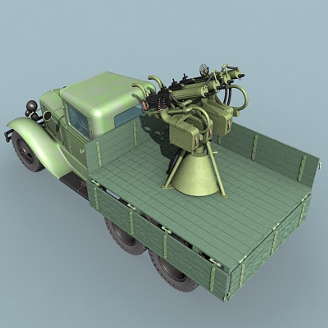 3d wwii maxim m4 gaz-aaa