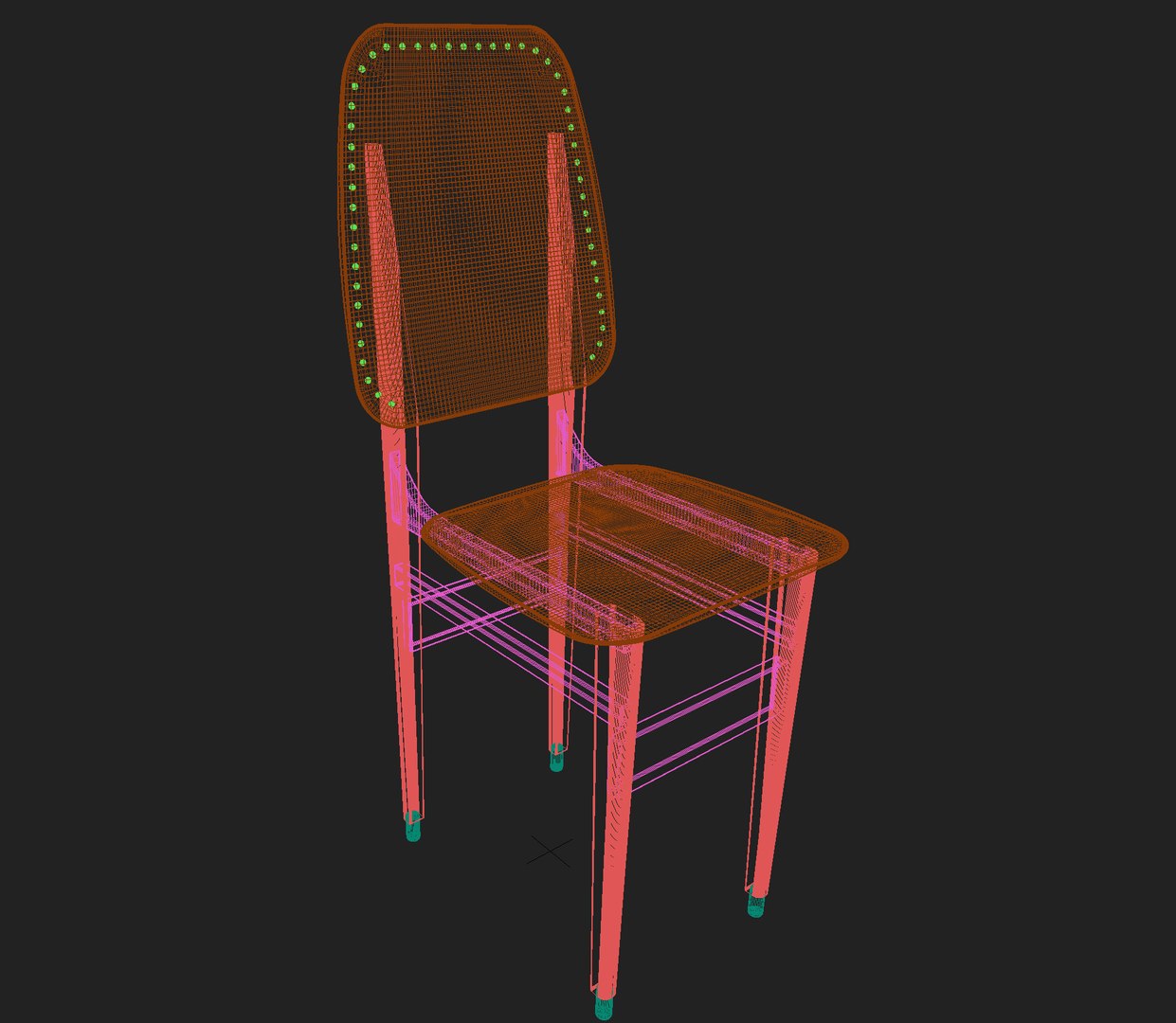 Chair Vintage Wooden 3D Model - TurboSquid 1530042
