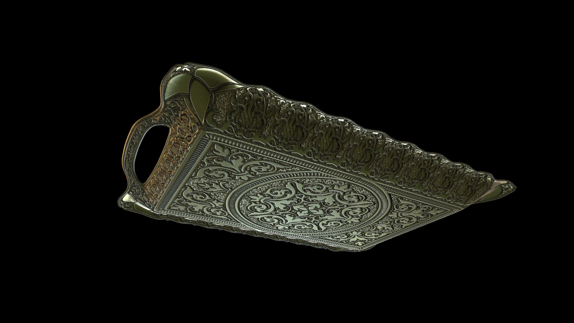 3D Model Oriental Tray Arabic - TurboSquid 1638806