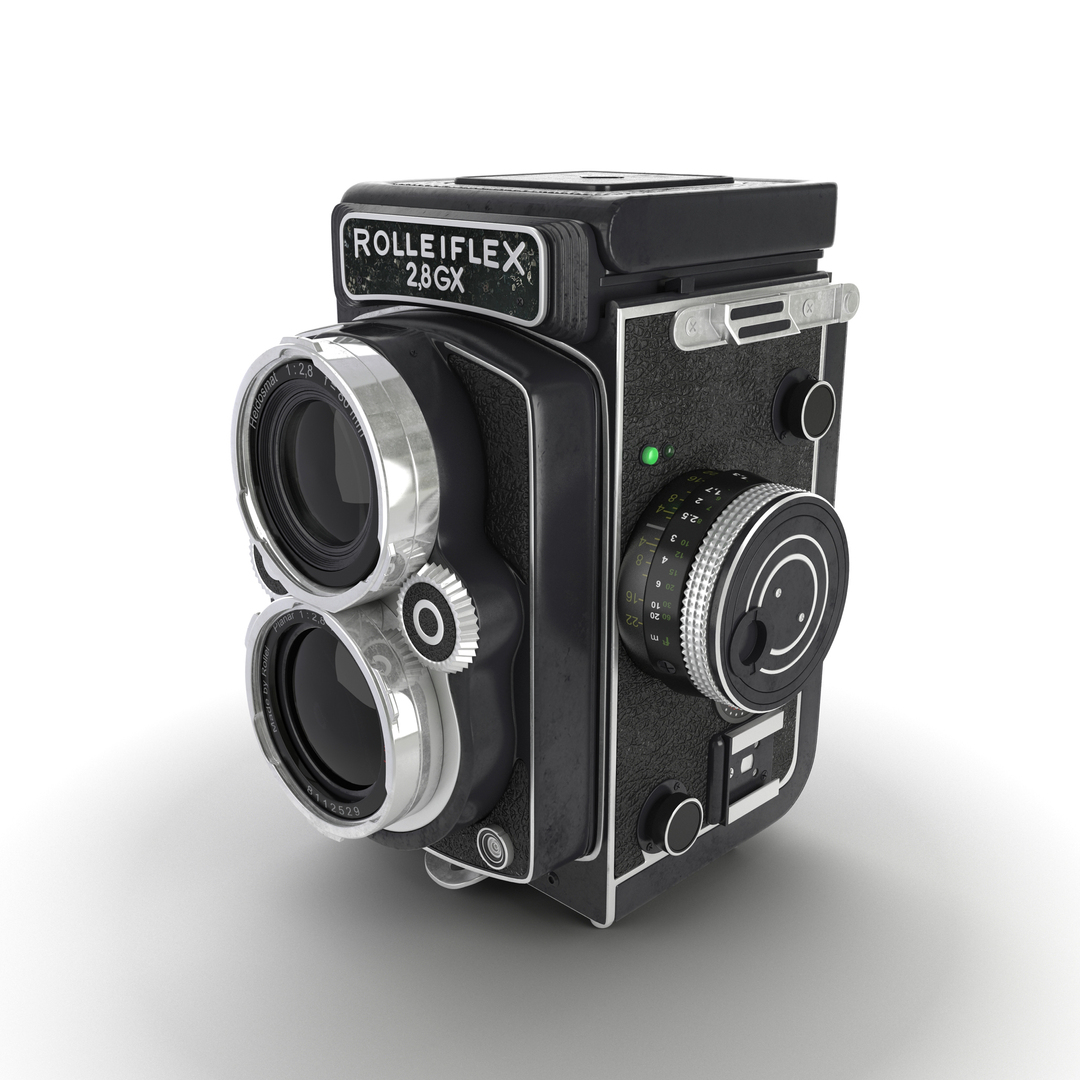 rolleiflex camera obj