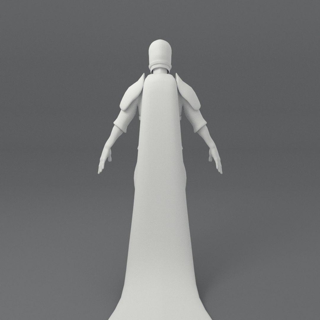 3d warrior male model