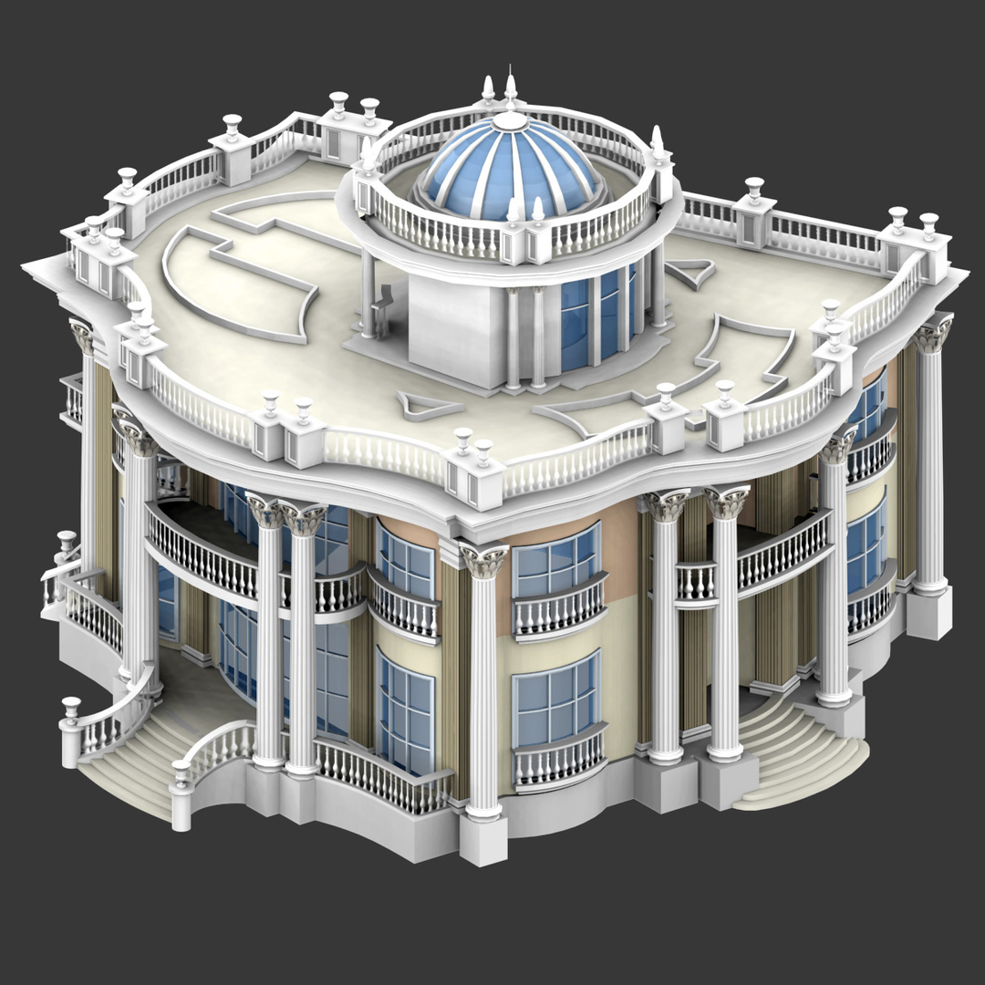 villa 3d max