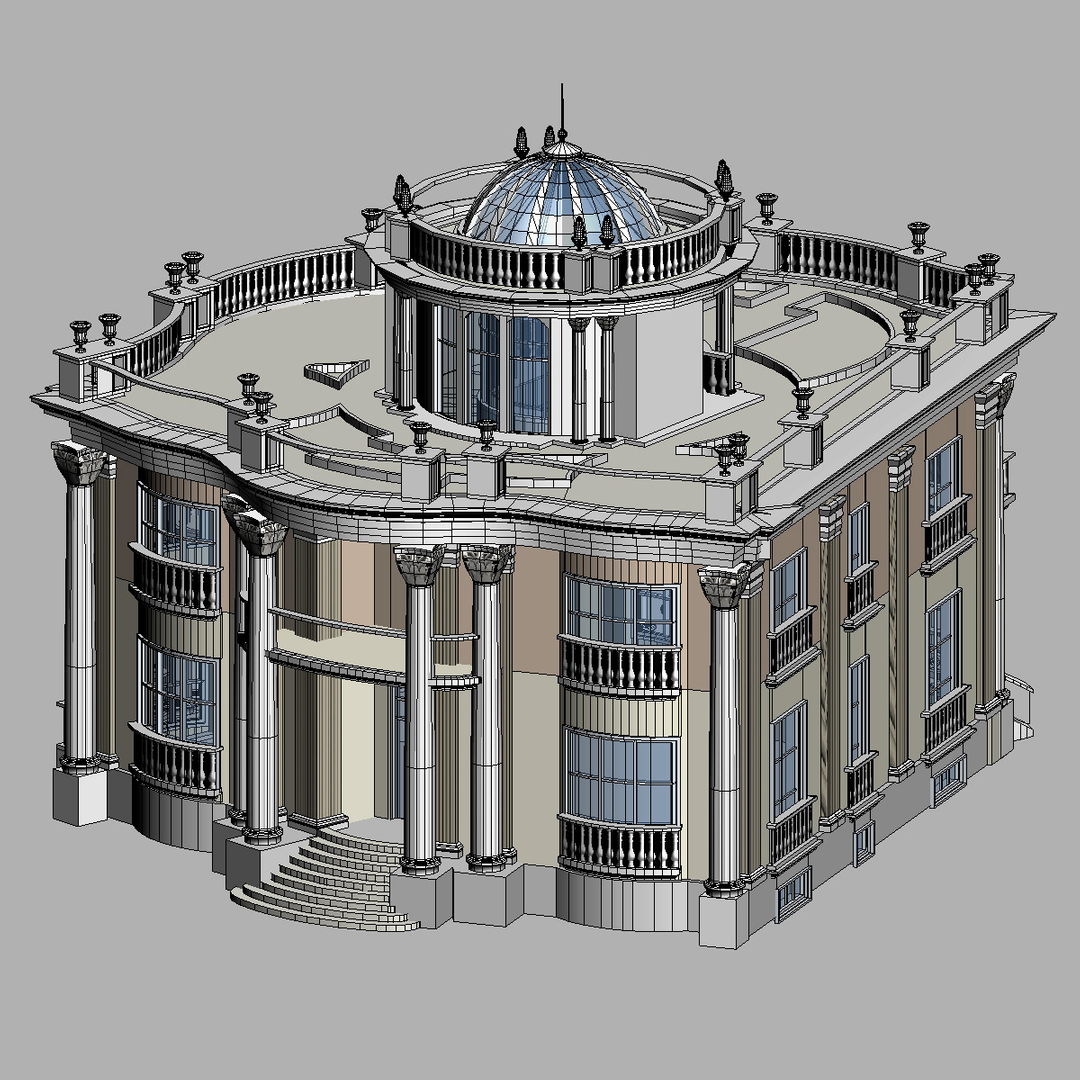 villa 3d max