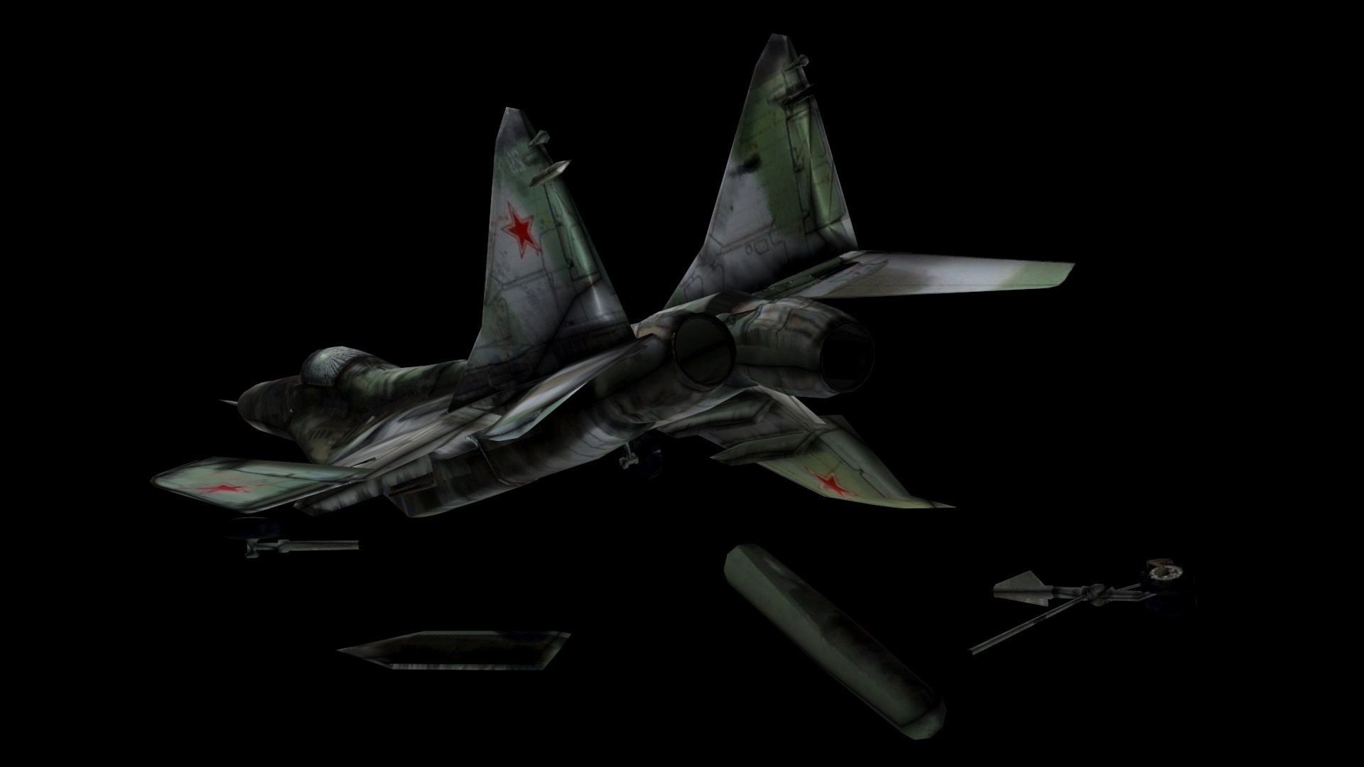 Crashed Mig 3d Obj