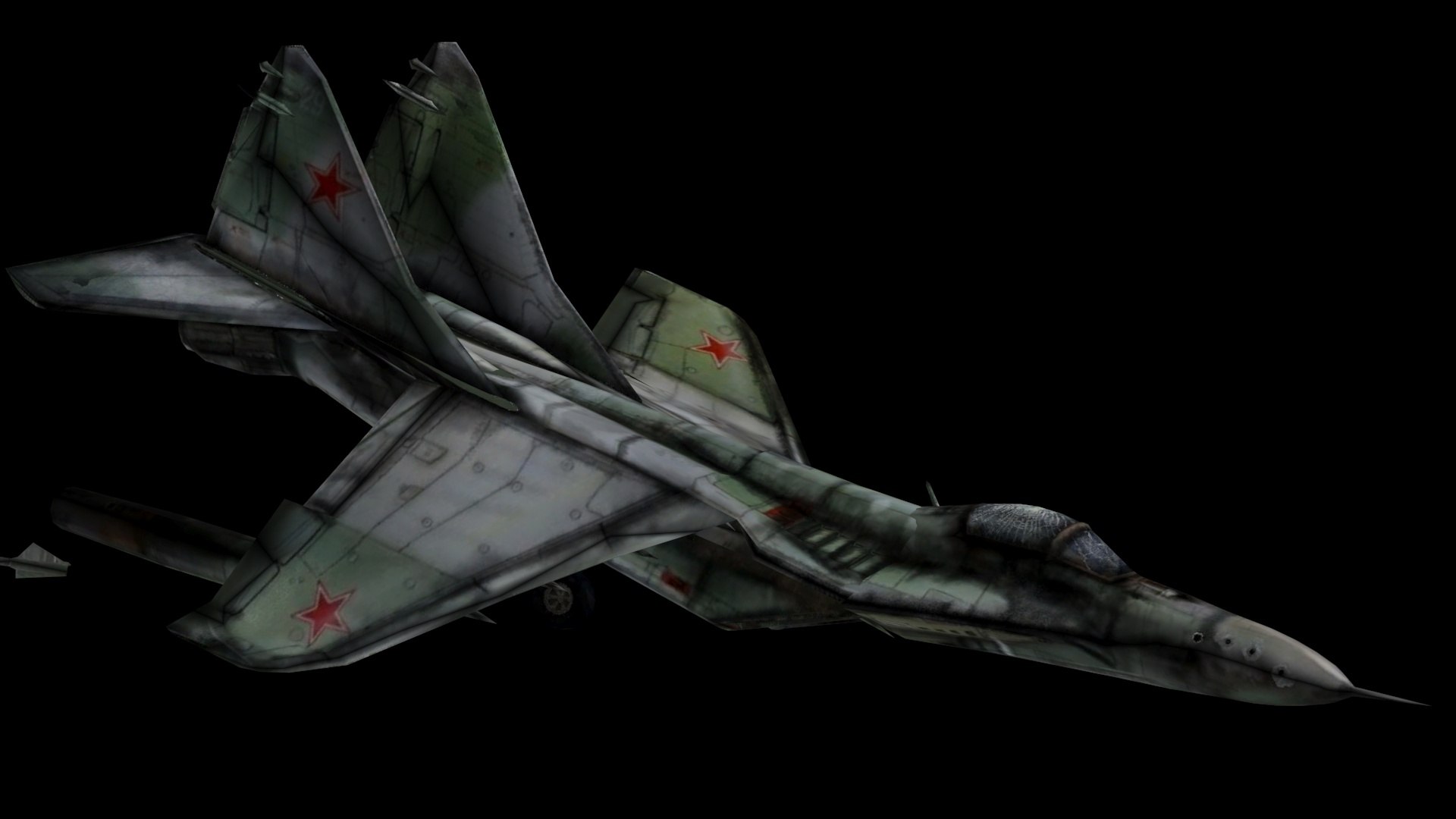 Crashed Mig 3d Obj