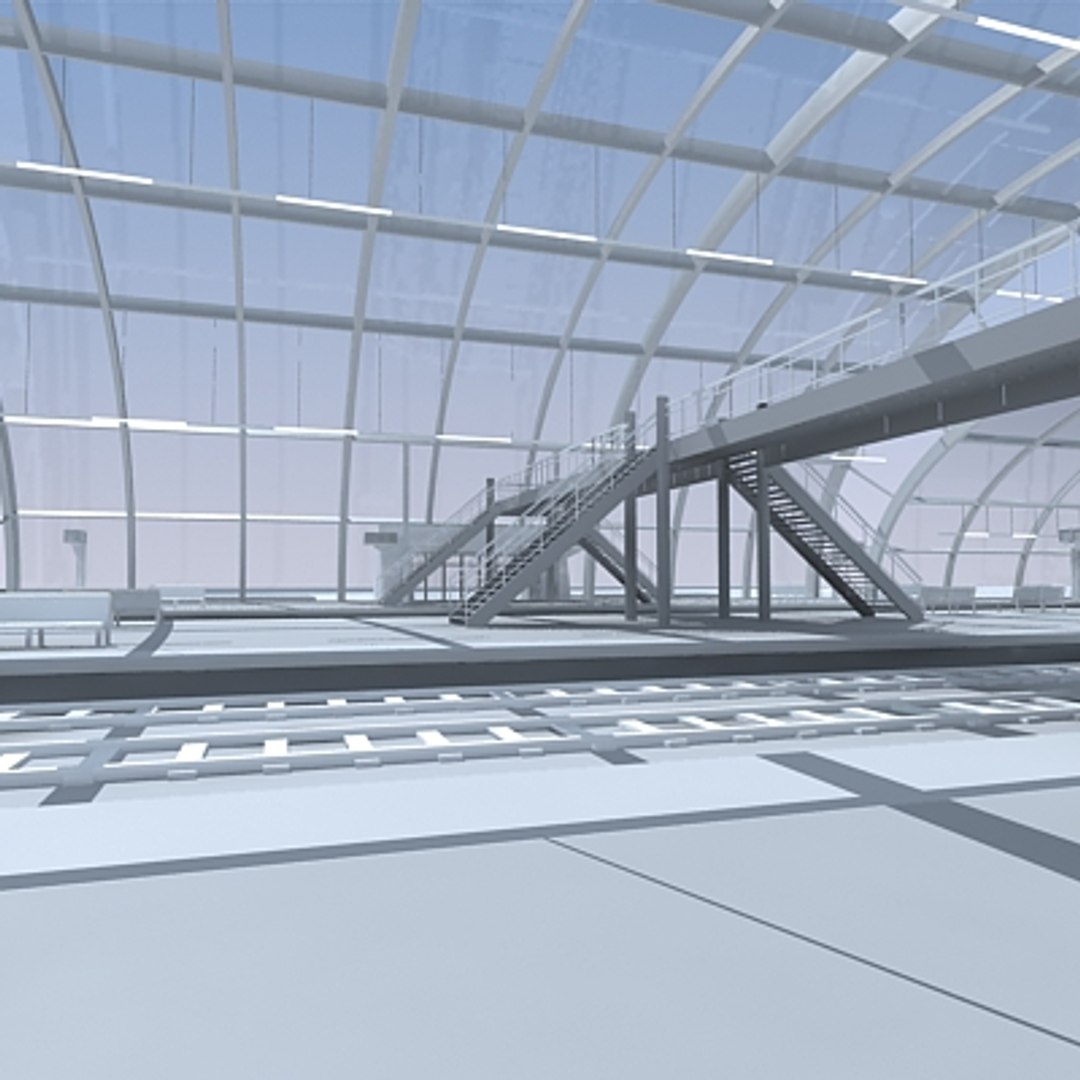 3d Model Train Station
