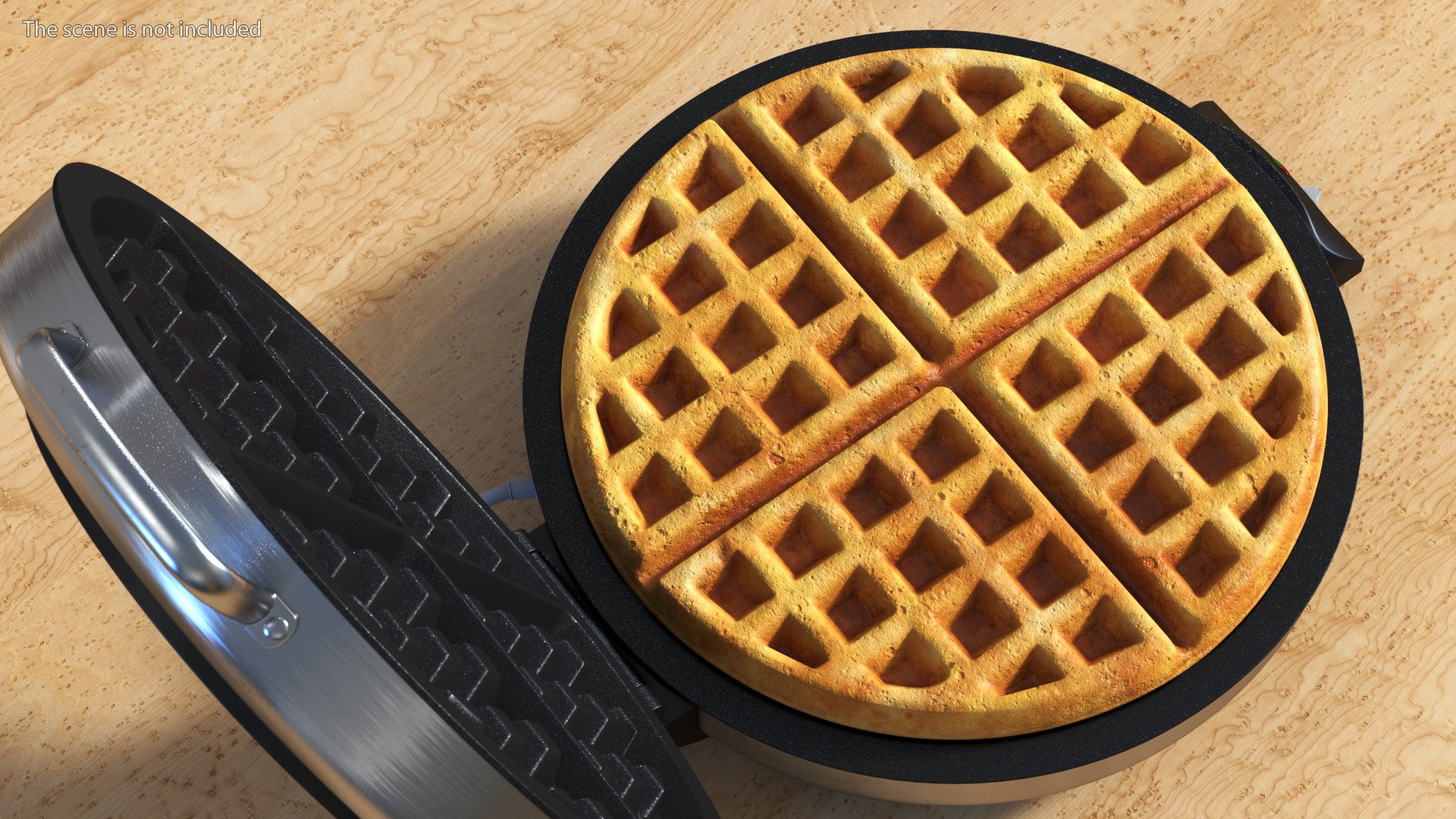3D Round Waffle - TurboSquid 2018627