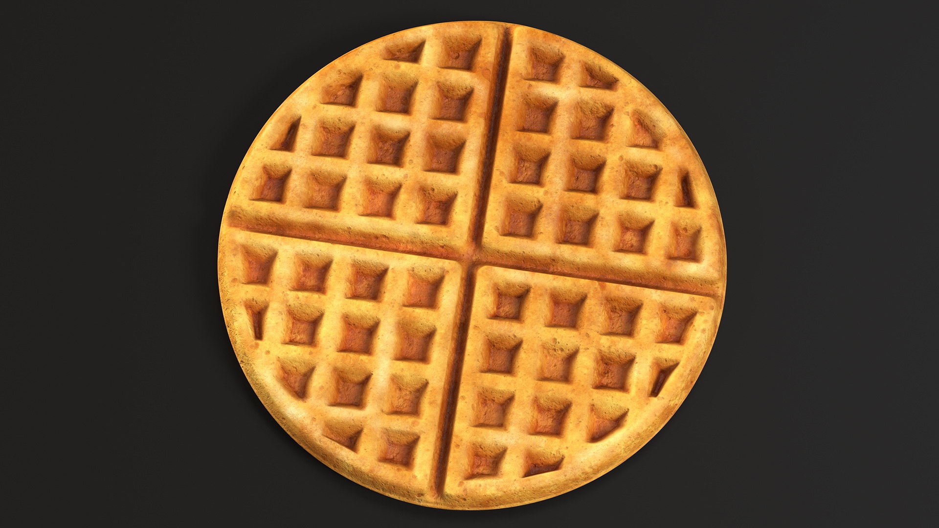 3D Round Waffle - TurboSquid 2018627