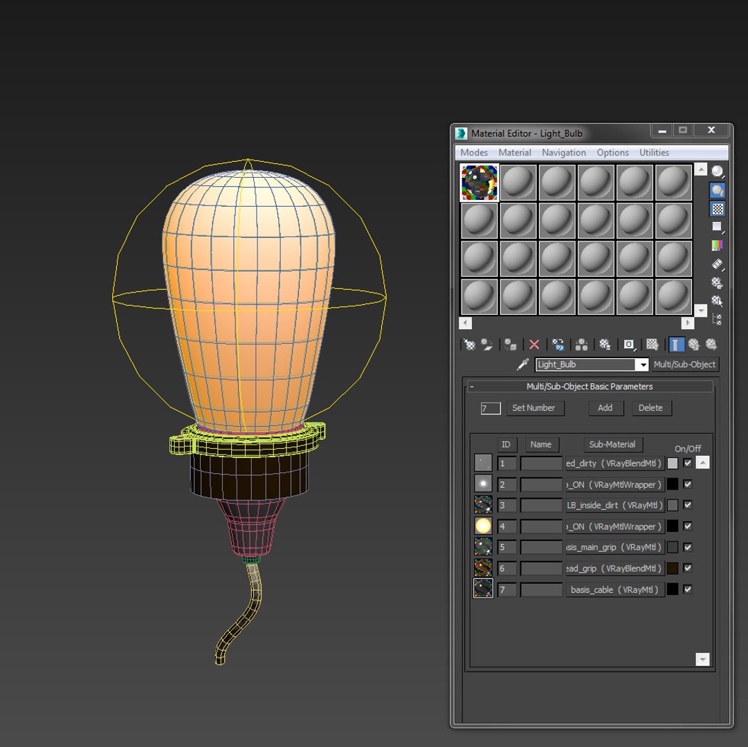 light bulb 3d max